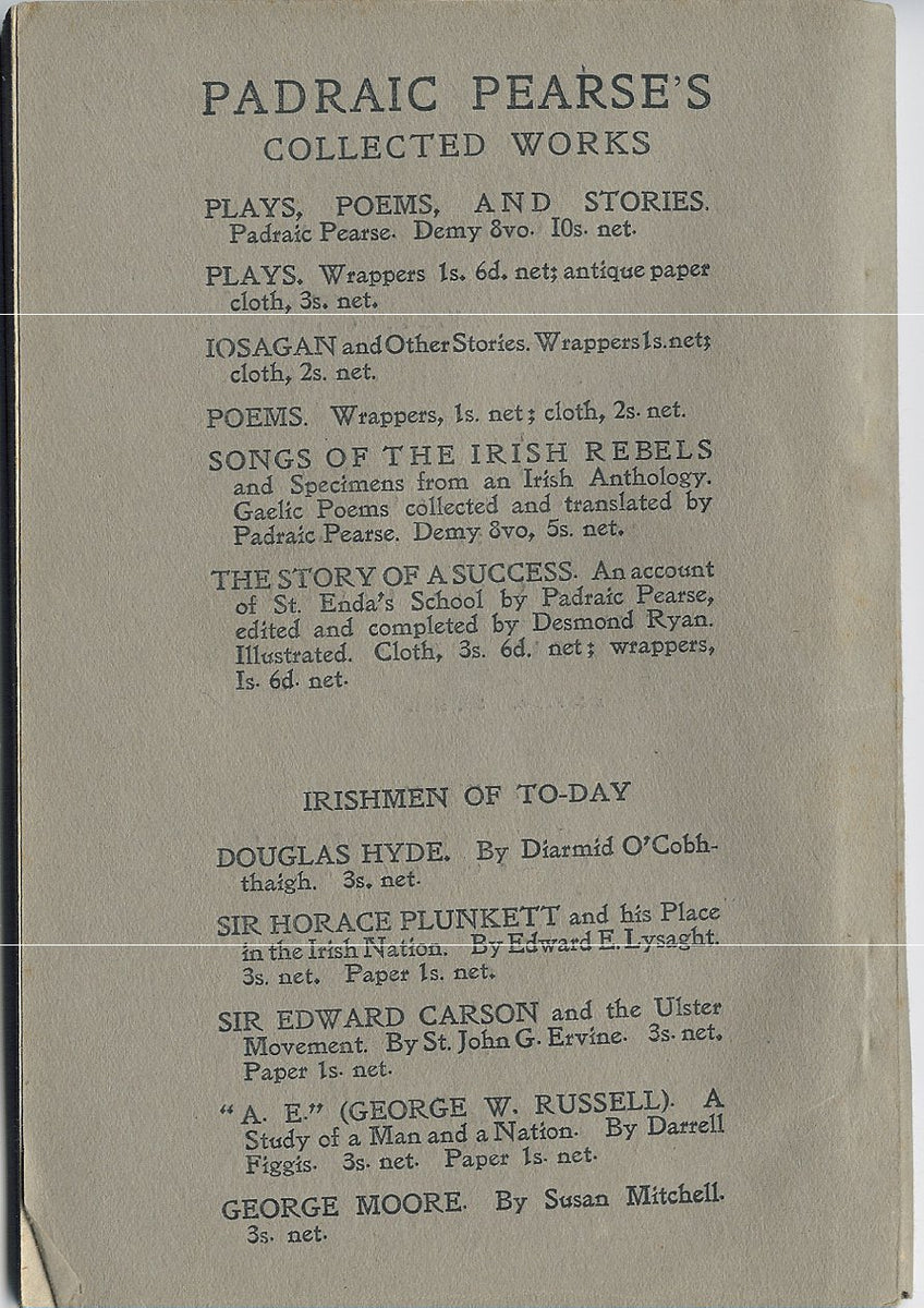 Padraic Pearse Collected Works – Joe Stanley & The Gaelic Press