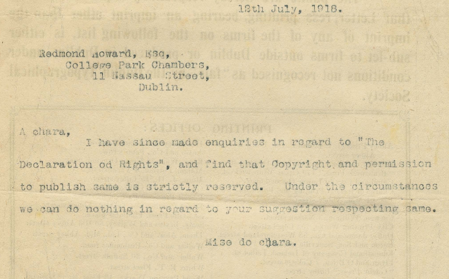 Redmond Howard – Joe Stanley & The Gaelic Press